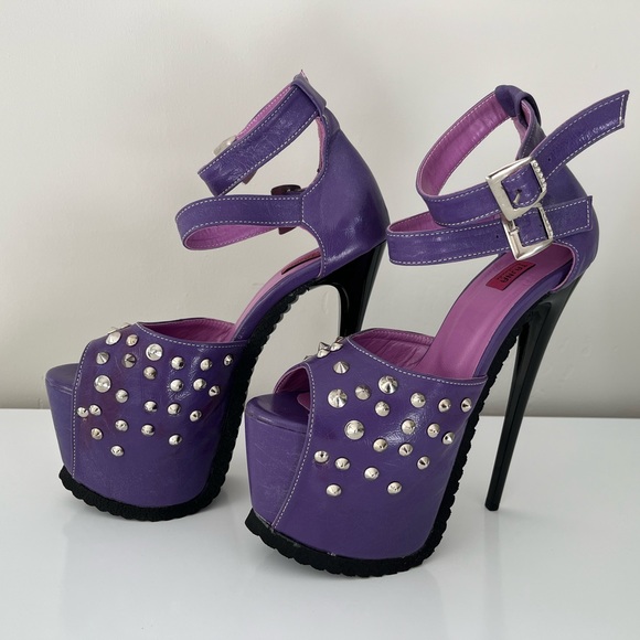 Tajna Shoes | Shoes | Tajna Purple Pencil High Heels Eu 4 | Poshmark